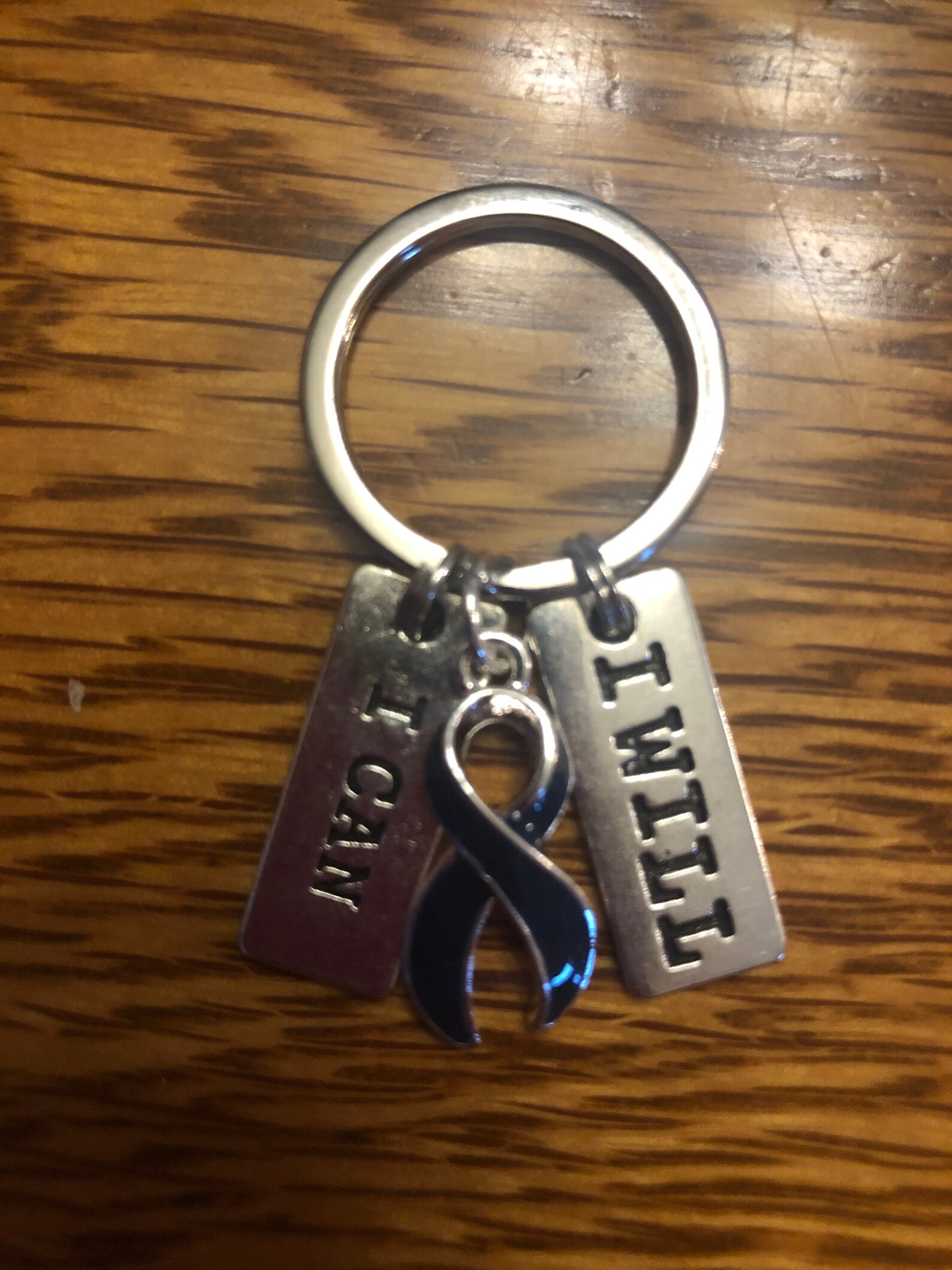 Colon Cancer awareness keychain | Etsy