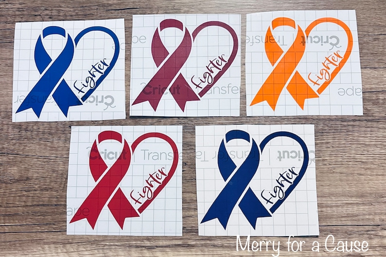 Awareness Ribbon Fighter Vinyl Decals - Etsy