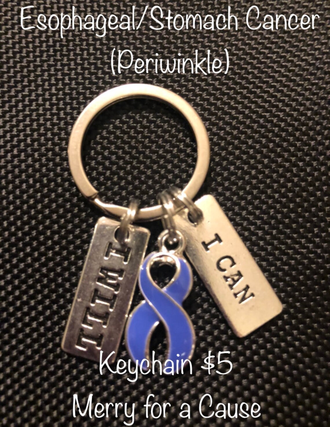 Esophageal And/or Stomach Cancer Awareness Keychain - Etsy