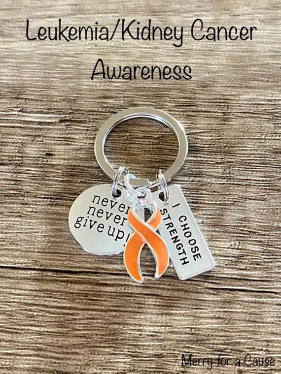 Leukemia / Kidney Cancer Strength Keychain - Etsy