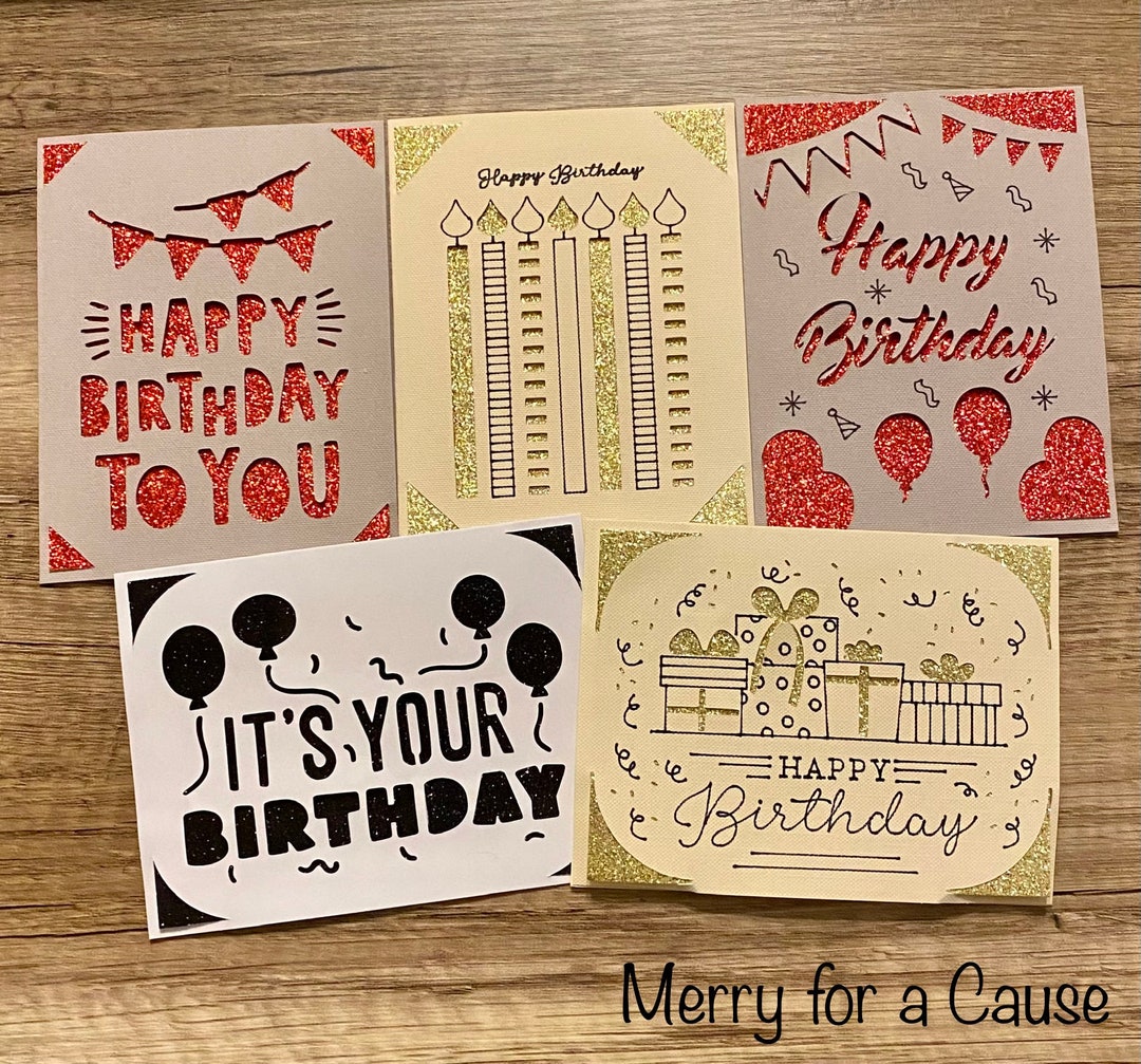 Happy Birthday Handmade Greeting Cards - Etsy