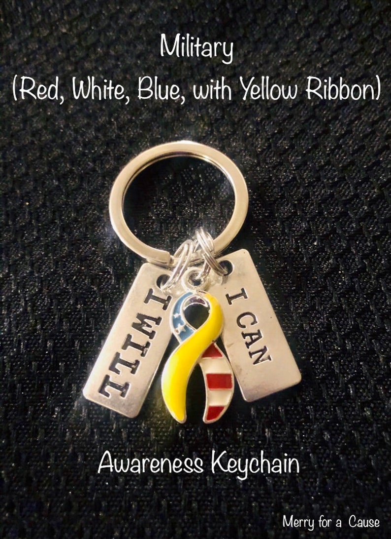 Military Awareness Keychain - Etsy