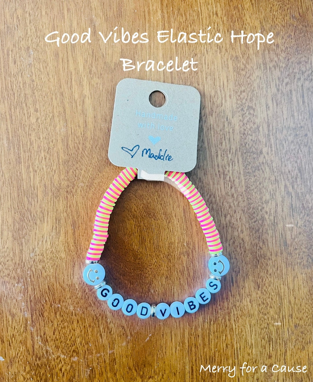 Good Vibes Elastic Hope Bracelet - Etsy