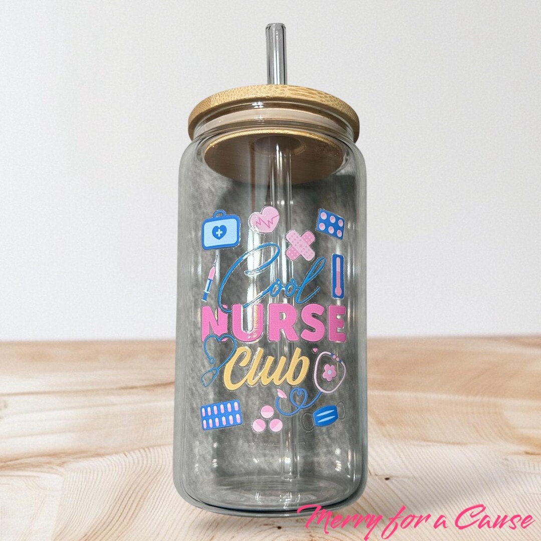 Nurse Fuel Glass Cup - Etsy