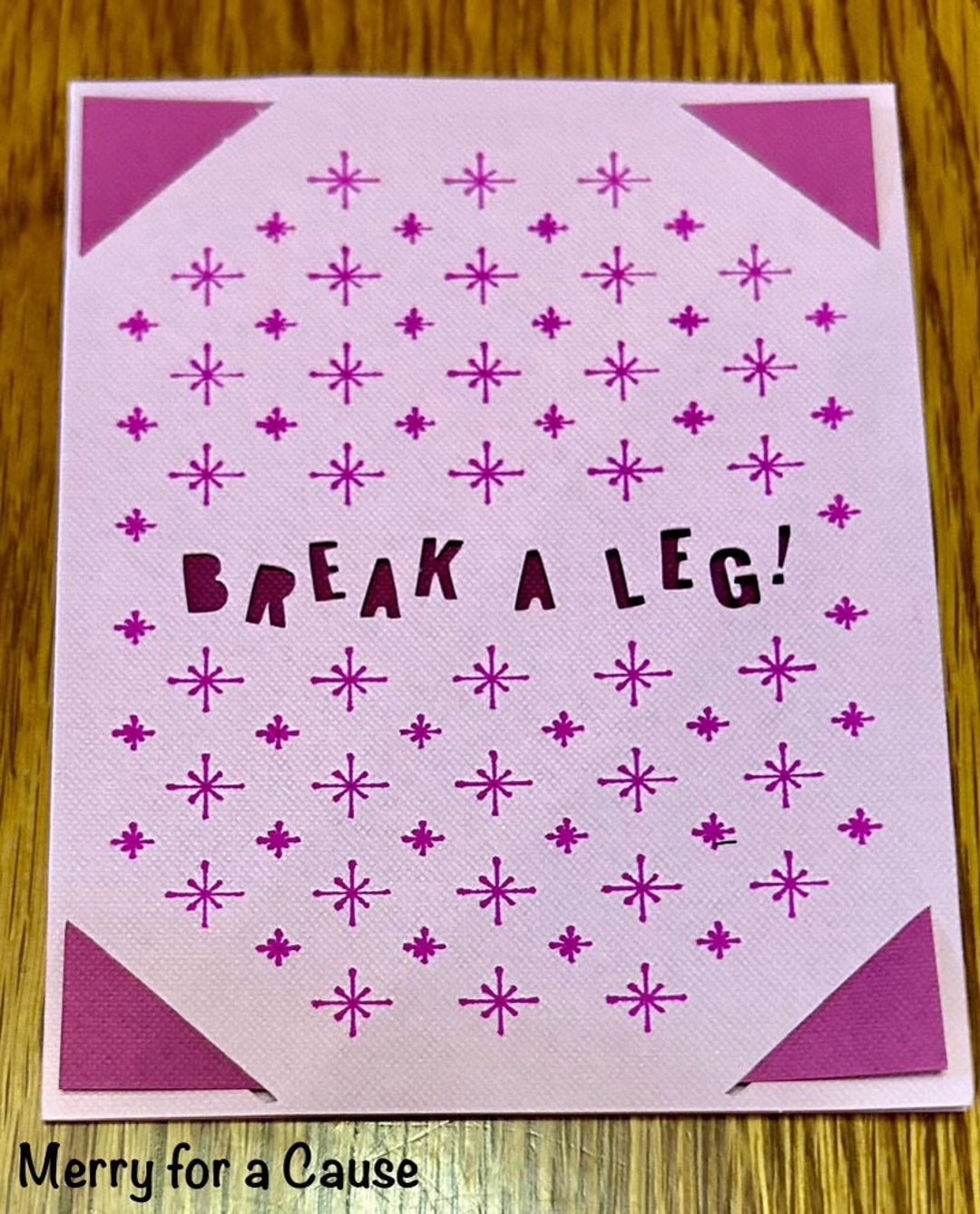Break a Leg Handmade Greeting Card - Etsy
