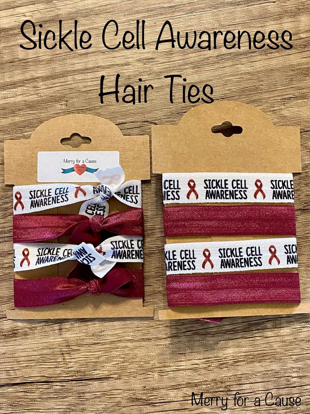 Sickle Cell Awareness Hair Ties - Etsy