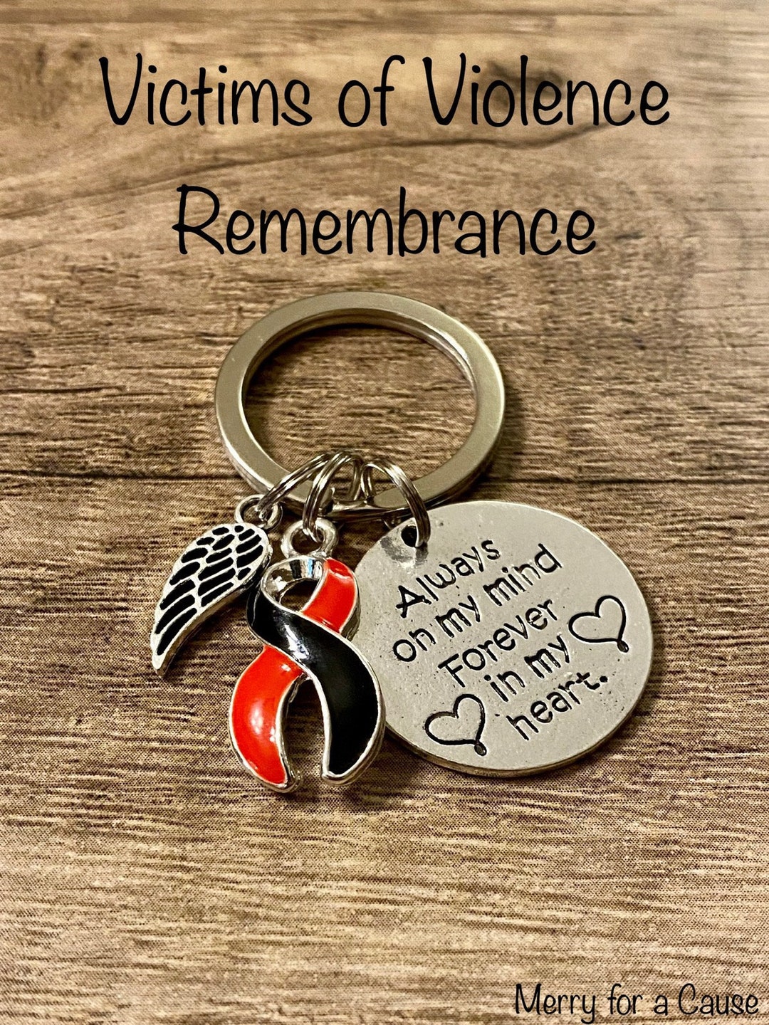 Victims of Violence Remembrance Keychain - Etsy
