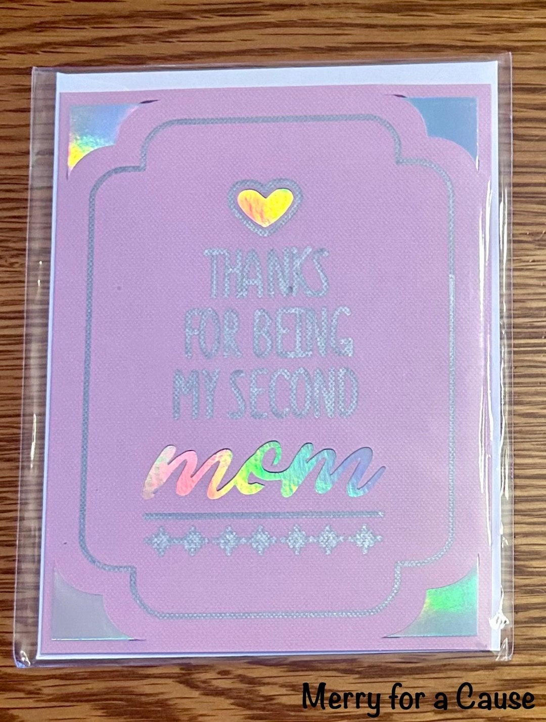 Thanks for Being My Second Mom Handmade Greeting Card - Etsy