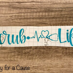 Scrub Life Vinyl Decal - Etsy