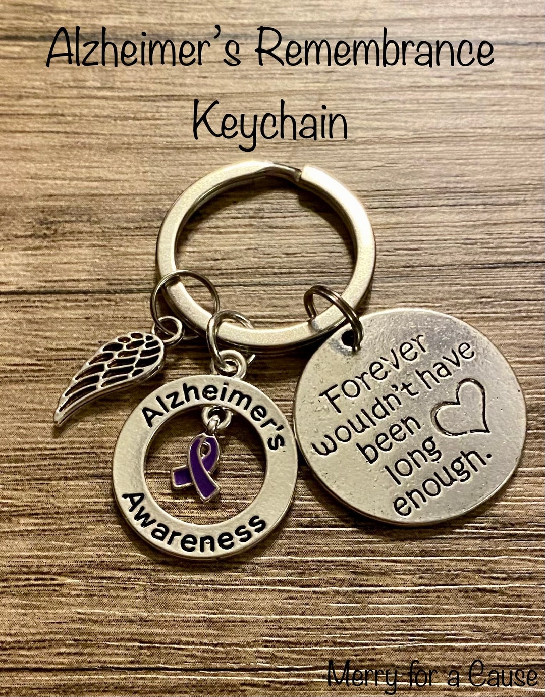 Alzheimer’s Forever Remembrance Keychain - Etsy