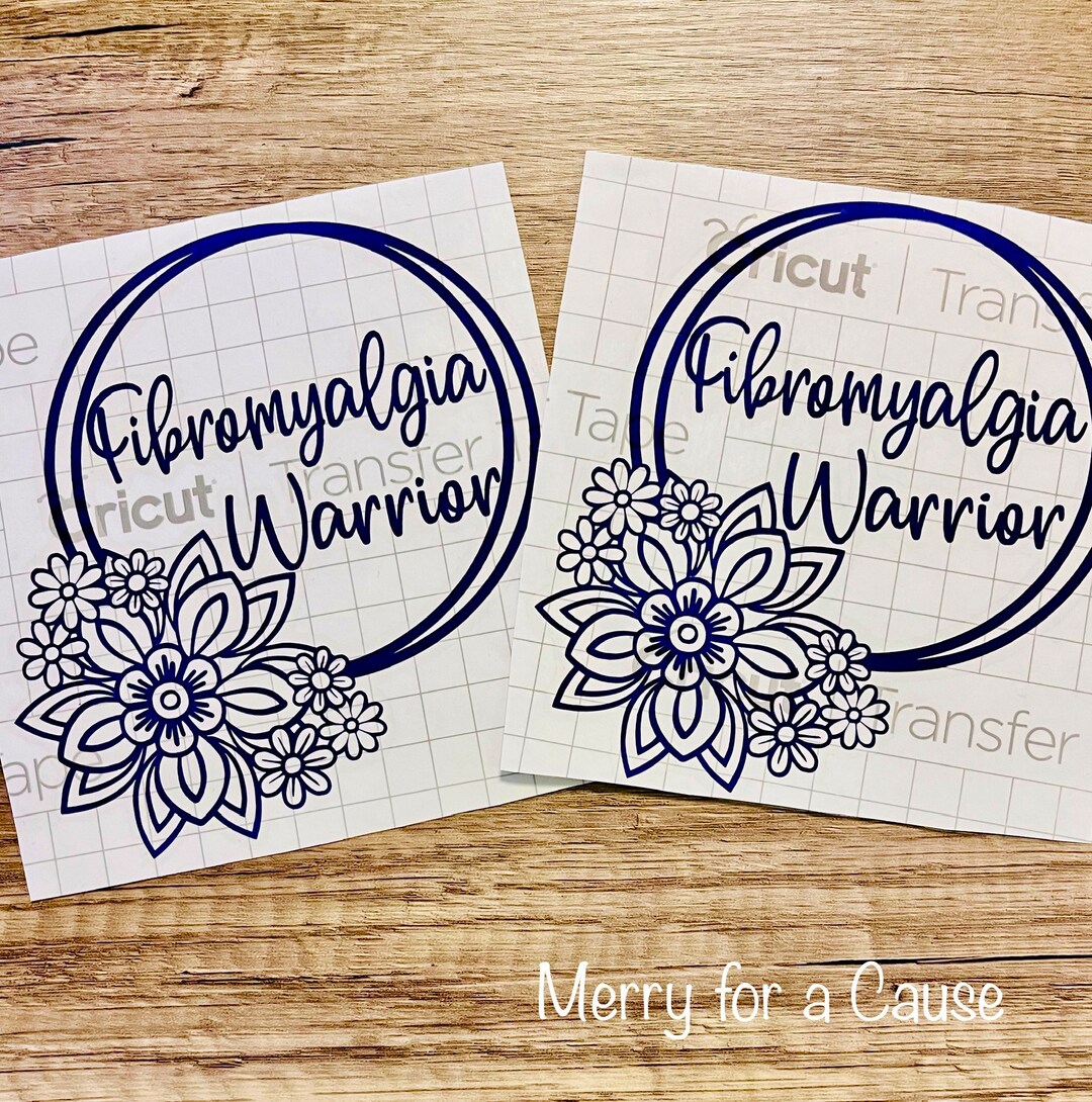 Fibromyalgia Warrior Vinyl Decal - Etsy