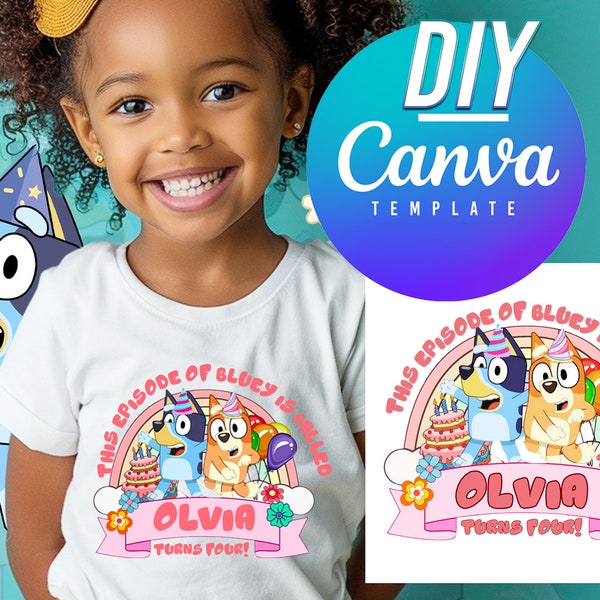 Bluey Cake Topper Design - Etsy UK