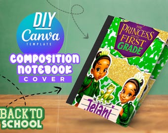 Editable Composition Notebook Cover Template | “smarty Pants” Girl ...
