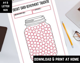 Debt Payoff Mason Jar Tracker - Etsy