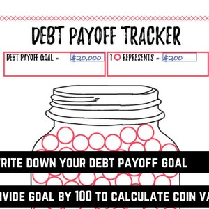 Debt Payoff Mason Jar Tracker - Etsy