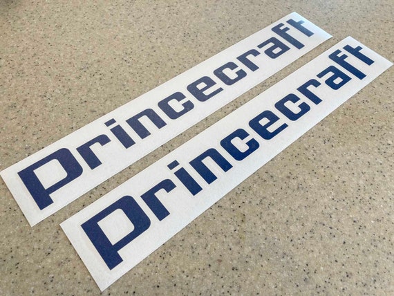 Princecraft Vintage Boat Decals 18 Die-cut Vinyl Navy - Etsy