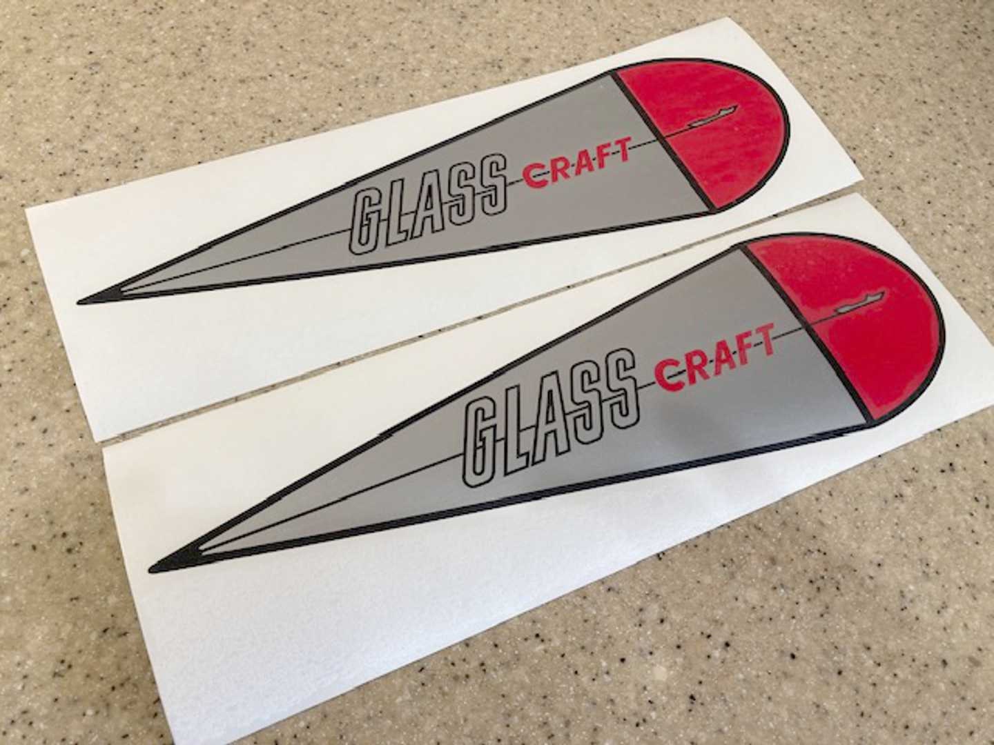 Glass Craft Vintage Boat Decals 12" Cut Vinyl Pair + Free Shipping! - Etsy