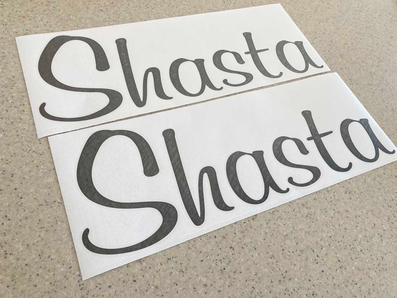 Shasta Vintage Camping Travel Trailer Vinyl Decals 2-pak 18" Pick Your ...