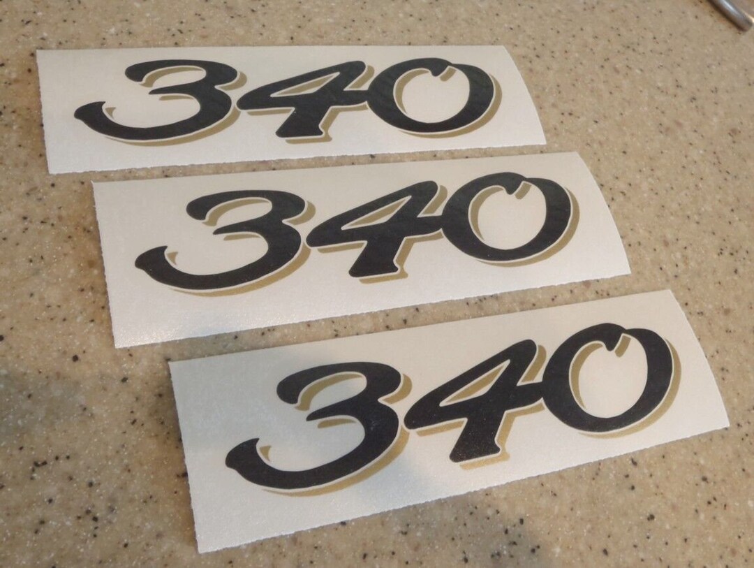 Sea Ray Vintage Boat Model Number Decals Black and Gold Choose Your ...