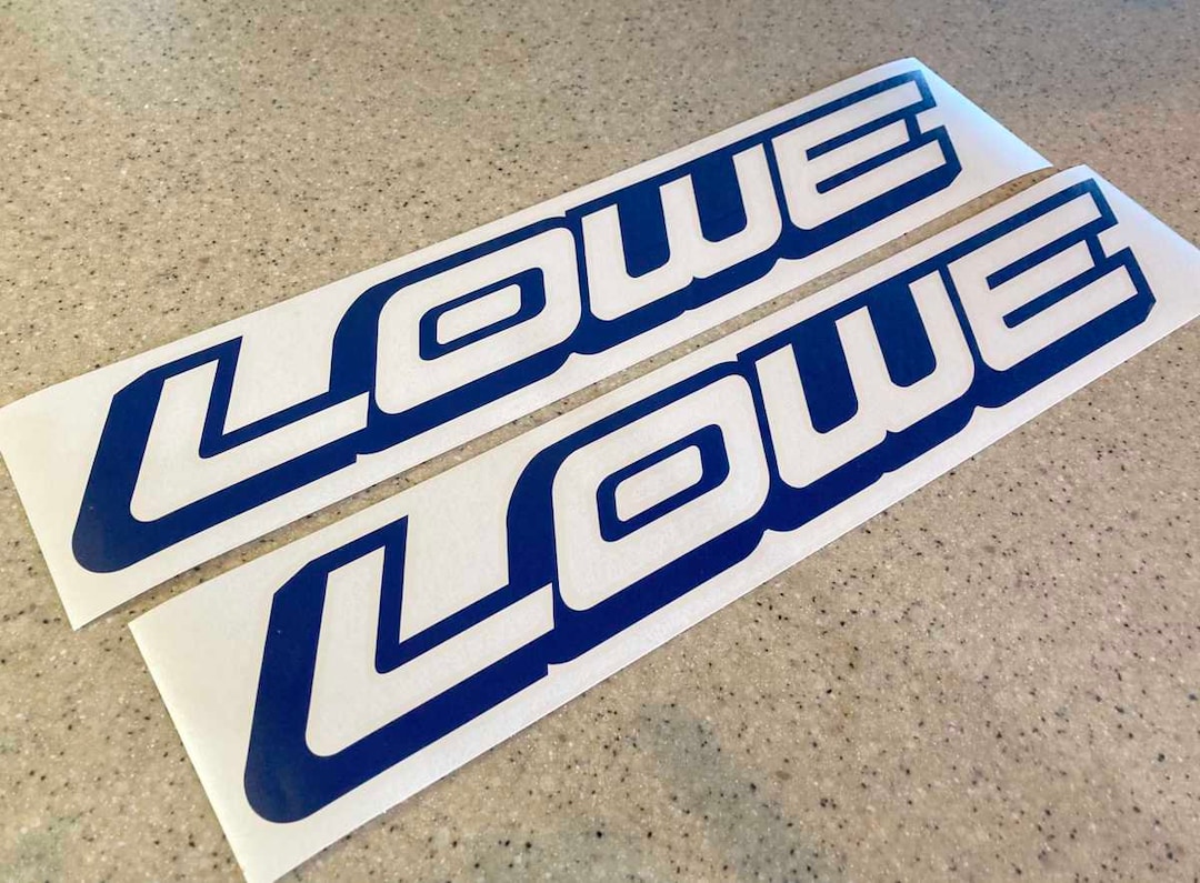 Lowe Vintage Fishing Boat, Tow Vehicle, or Trailer Decals Die-cut Vinyl ...