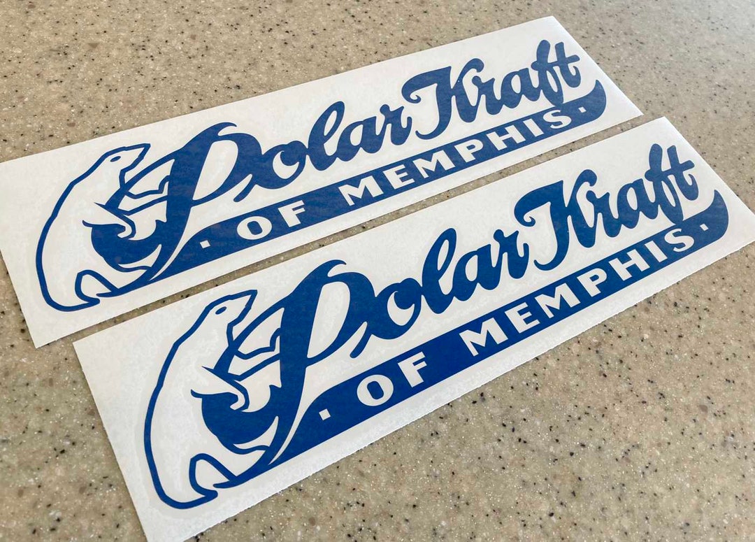 Polarcraft Vintage Fishing Boat or Trailer Decals Die-cut Vinyl 12 ...
