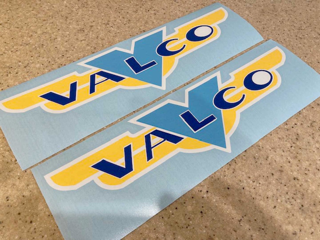 Valco Vintage Fishing Boat, Tow Vehicle, or Trailer Decals Die-cut ...