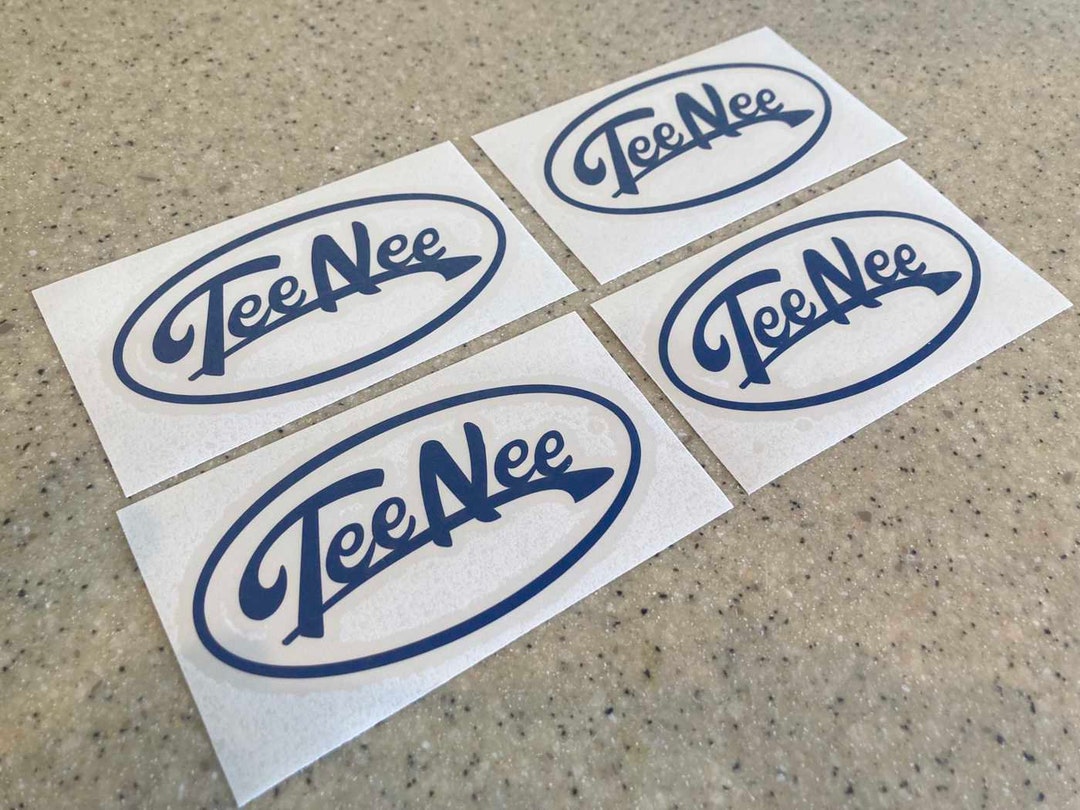 Tee Nee Vintage Boat Trailer Decals Die-cut Vinyl 5" 4-pak Navy Blue - Etsy