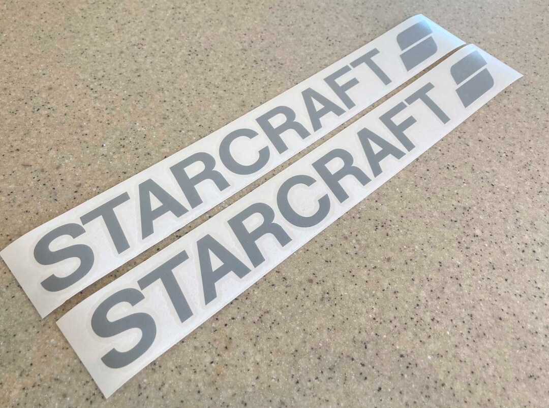 Starcraft Vintage Fishing Boat Decals 18 Vinyl Gray 2-pak FREE Shipping ...