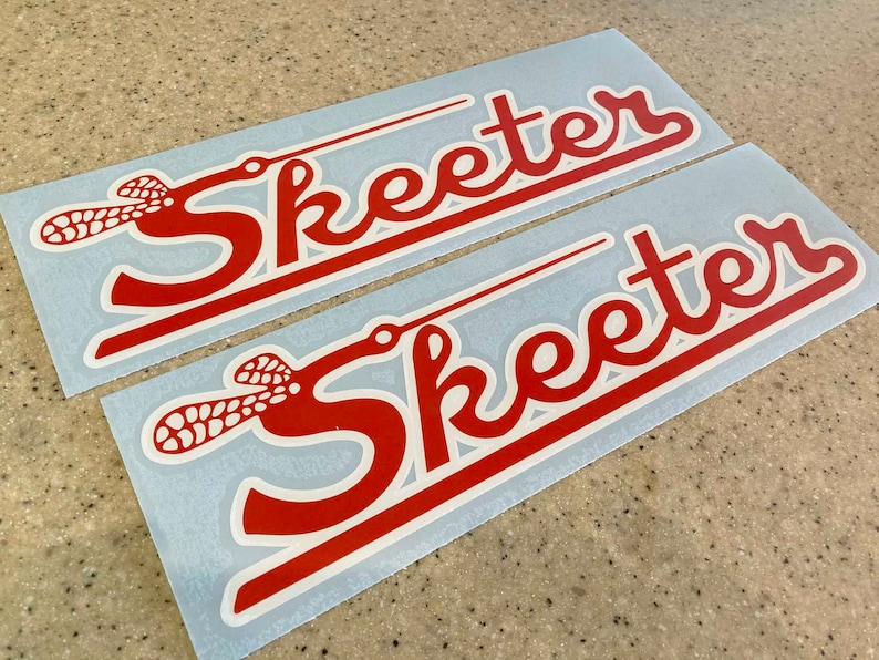 Skeeter Vintage Fishing Boat, Tow Vehicle, or Trailer Decals Die-cut ...