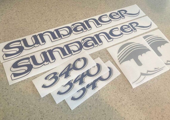 Sea Ray Sundancer Vintage Boat Decals Replacement Decals 340 | Etsy