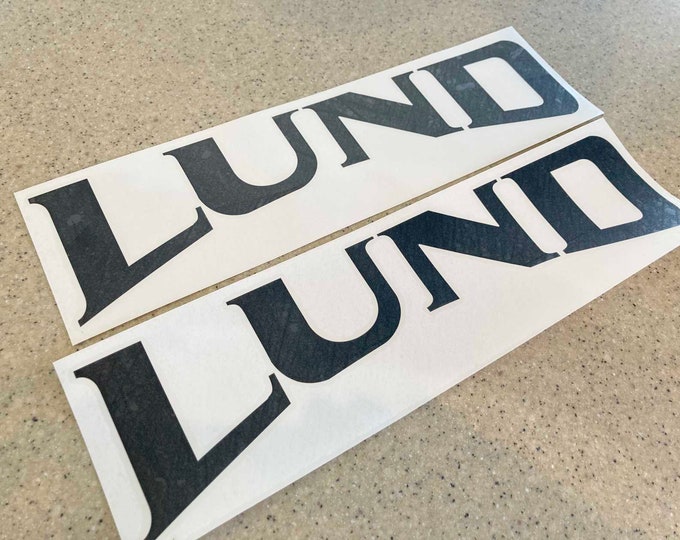 Lund Boat Emblems 22 FREE FAST Delivery DHL Express Stickers Set ...