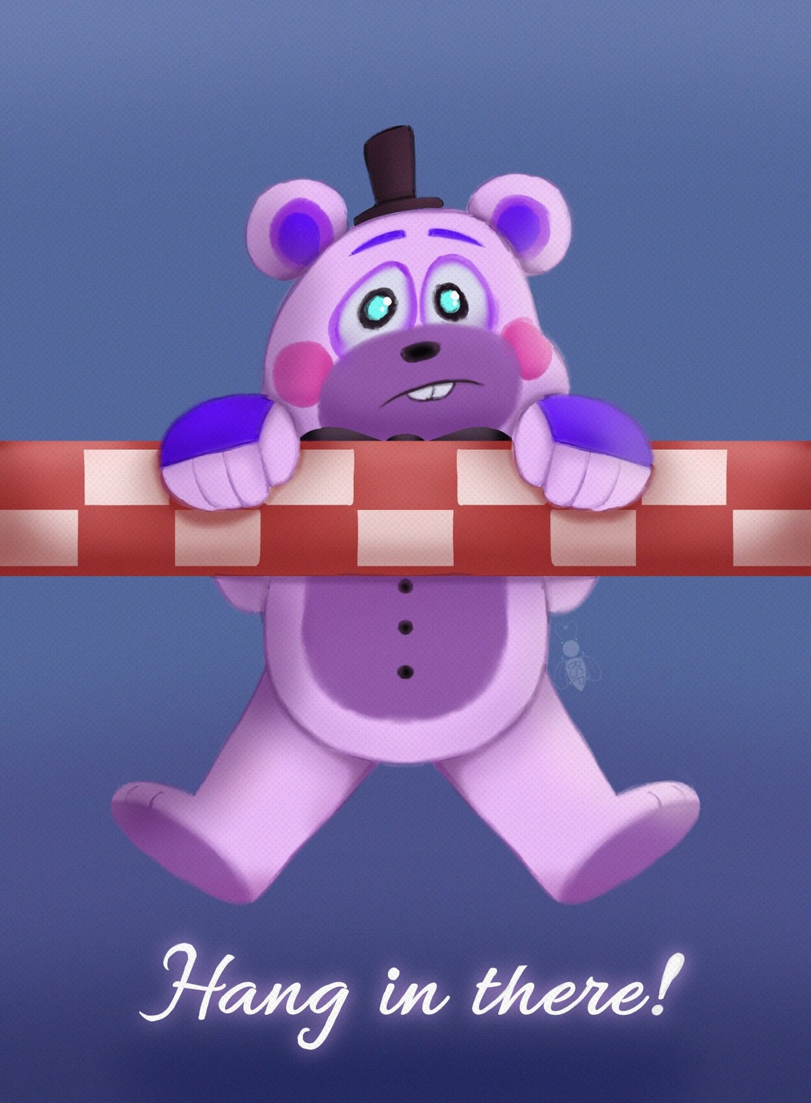 FNAF Security Breach Hang in There Helpy Helpi Fanart Print - Etsy