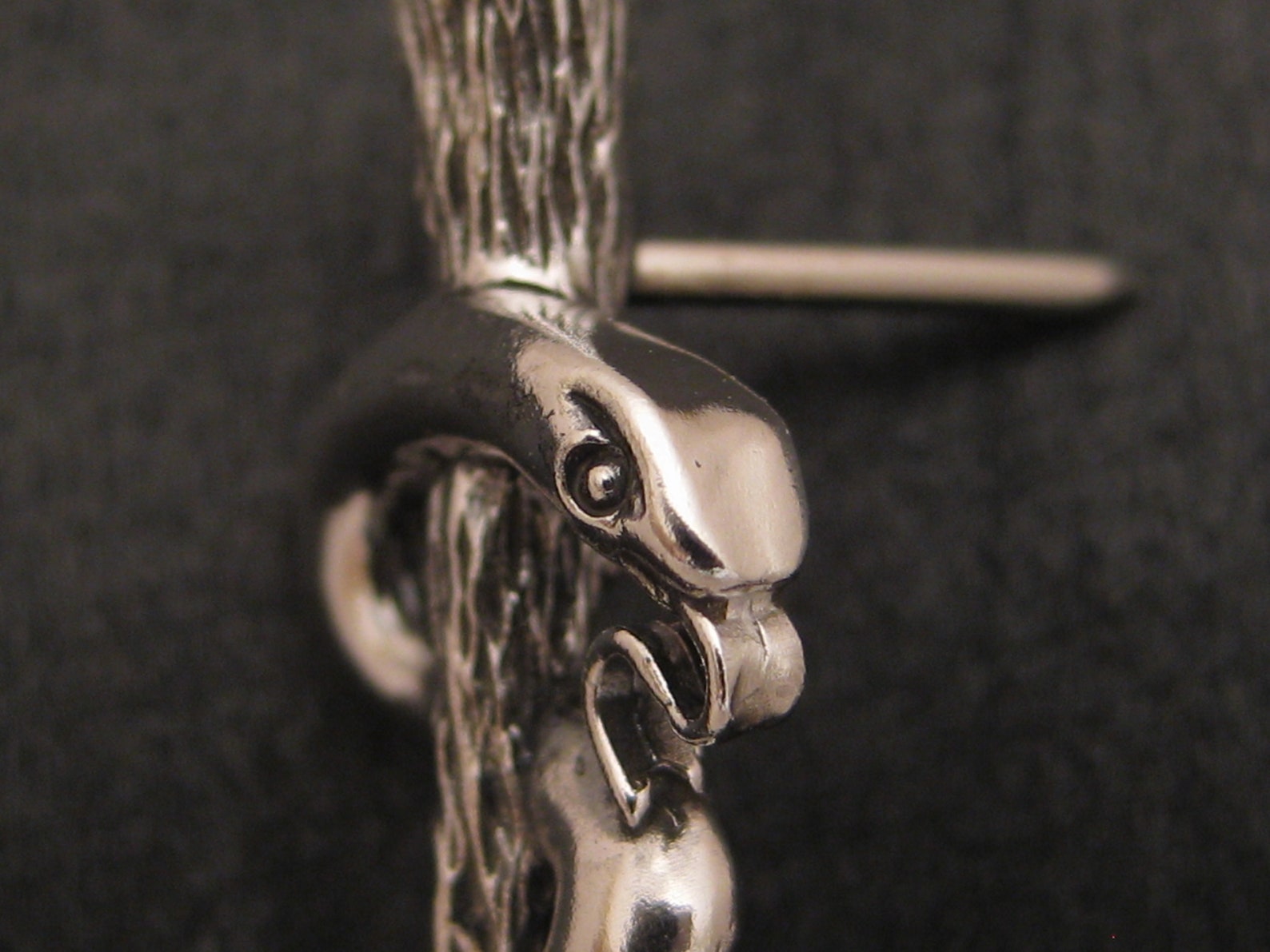 Sterling Silver Asclepius Lapel Pin - Etsy