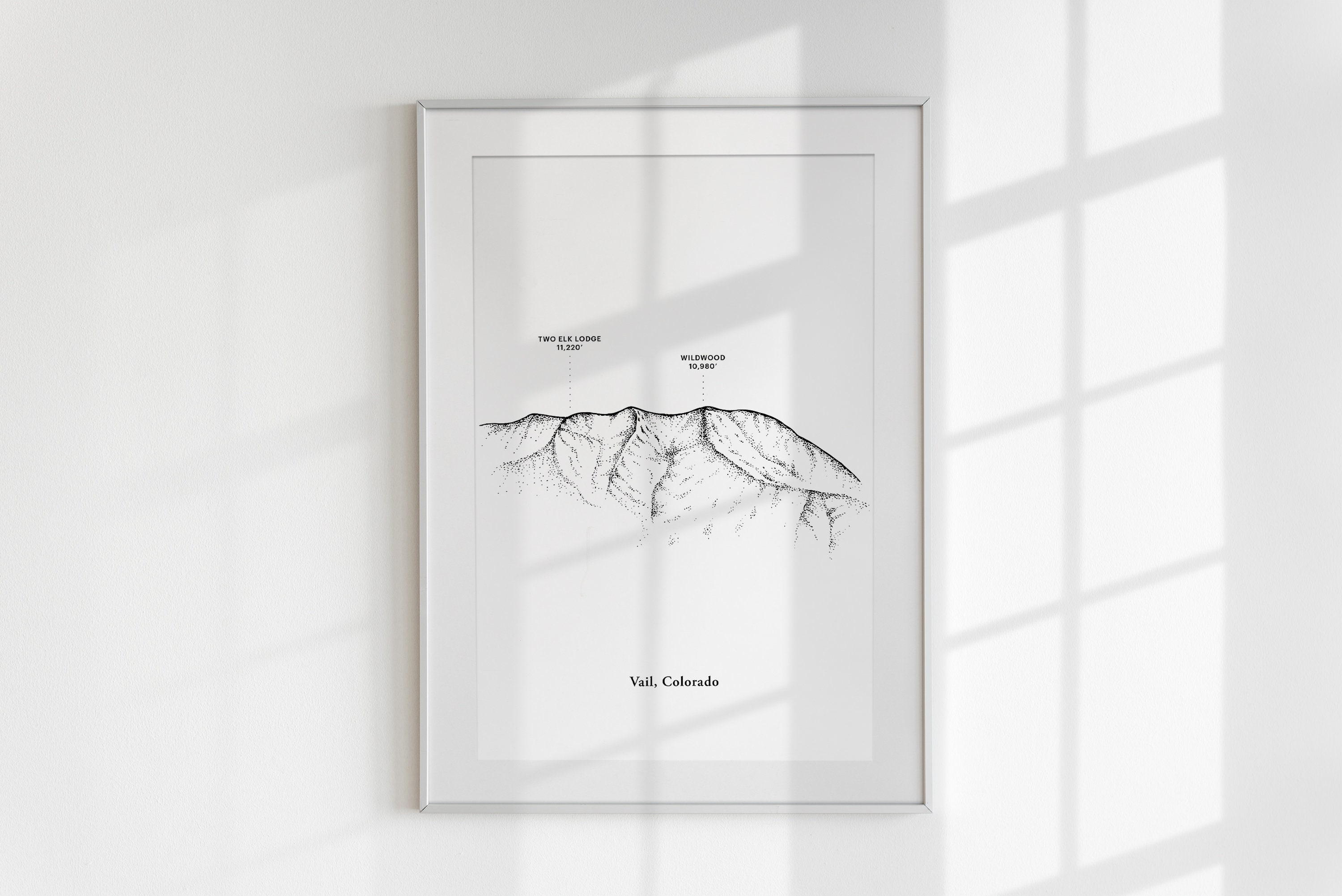 Vail Colorado, Mountain Wall Art, Mountain Drawing, Minimalist Home ...