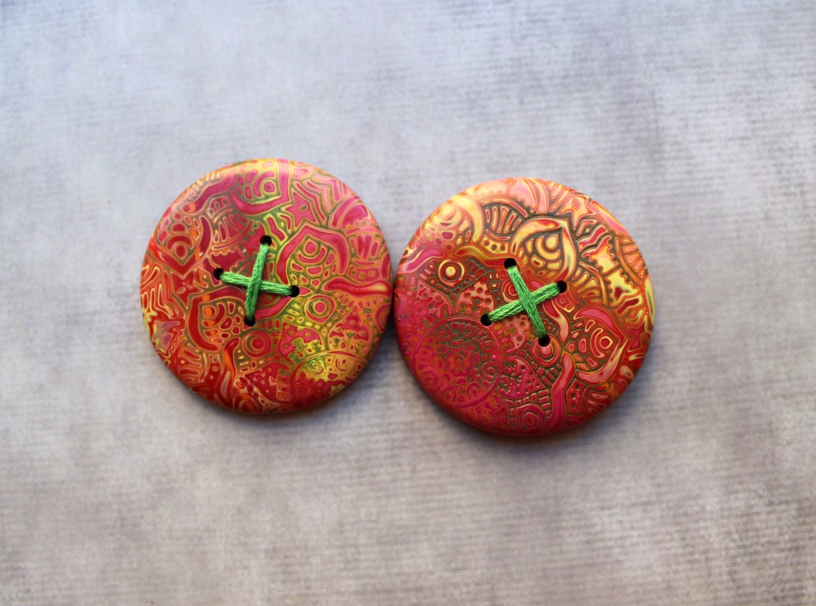 2 inch buttons buttons for knitting Large buttons OOAK | Etsy