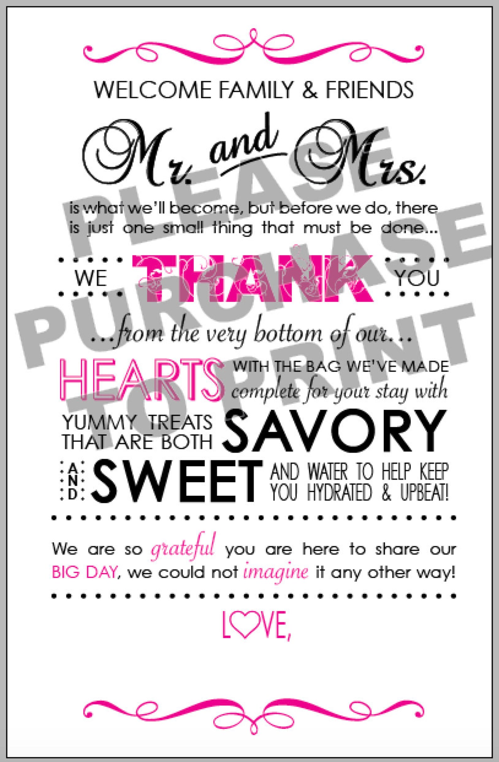 Hotel Guest Welcome Letter - Etsy