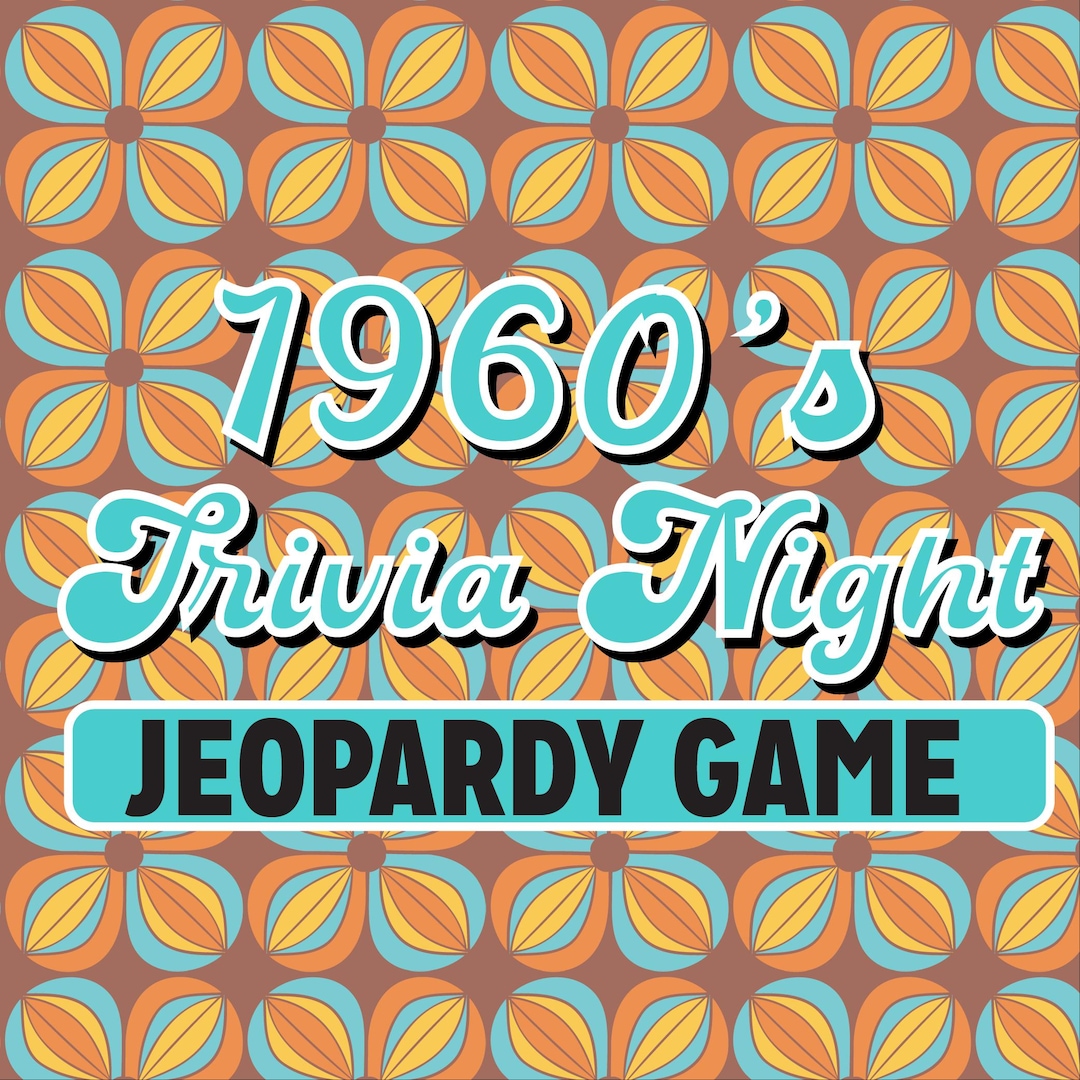 1960's Jeopardy (instant Download) - Decades Jeopardy - Etsy