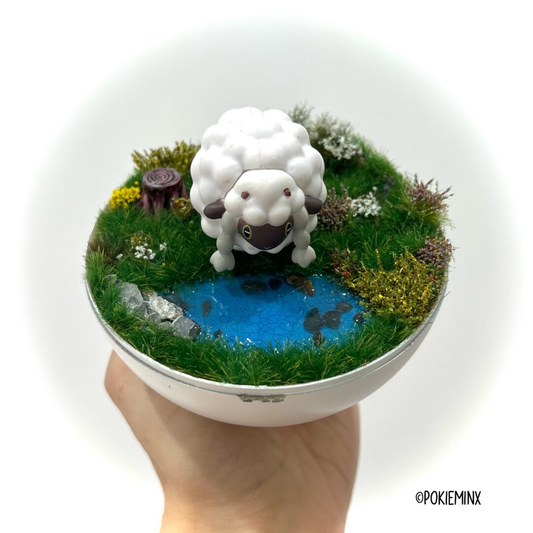 Large Wooloo Pokémon Terrarium Dorm Decor Christmas Gifts Home Decor ...