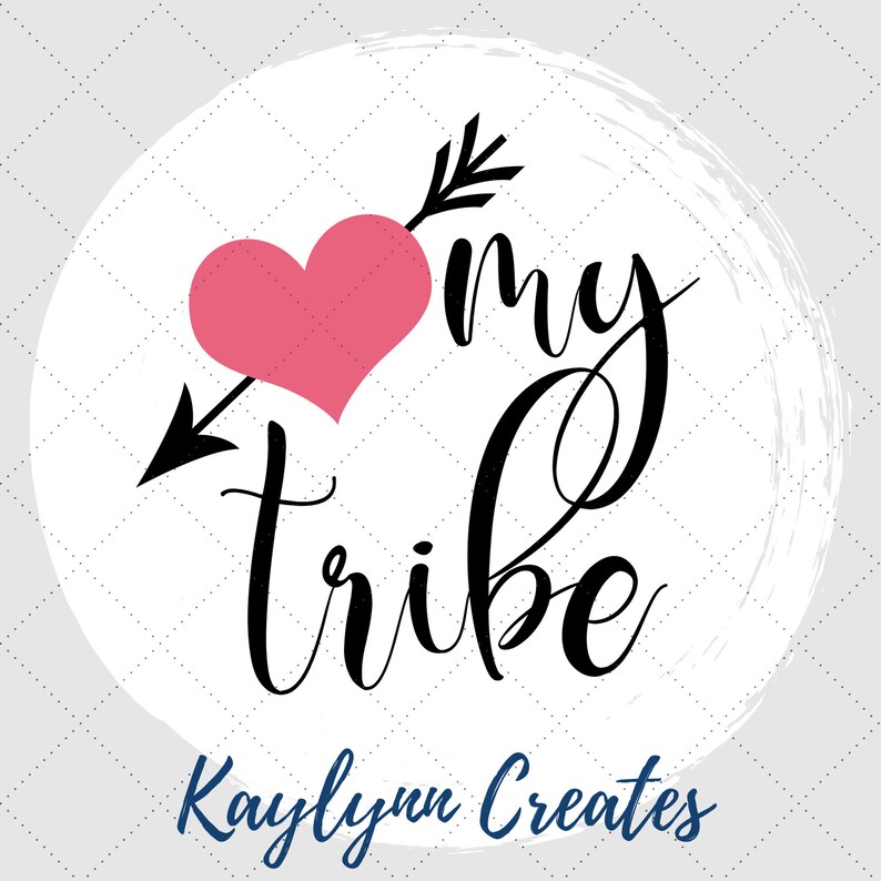 Love My Tribe SVG, Tribe Mom SVG, Heart My Tribe File, SVG for Cricut ...