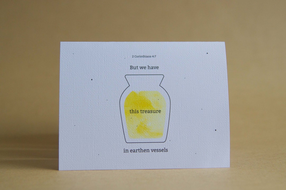 This Treasure - Earthen Vessel Greeting Card - Etsy