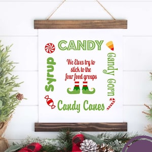 Elf Four Food Groups Digital File for Vinyl or Laser Cutting, Elf ...