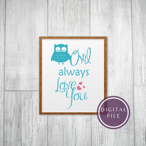 Owl Always Love You Print - Etsy
