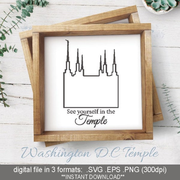 Lds Temple Outline Svg - Etsy