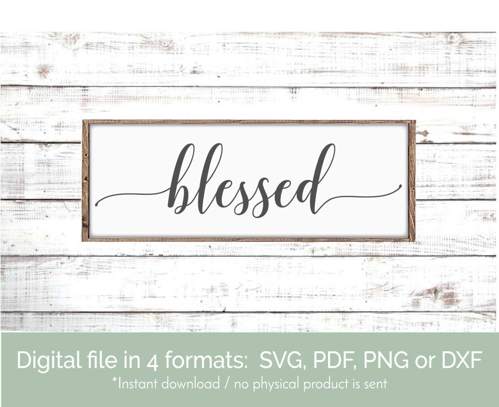 BLESSED svg blessed printable printable pdf blessed dxf | Etsy