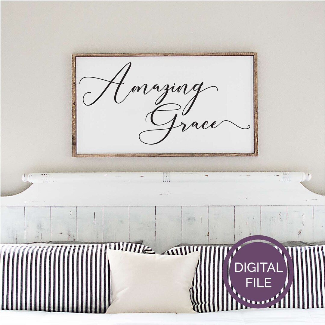 Amazing Grace SVG File for Vinyl Cutting, Spiritual PRINTABLE, Amazing ...