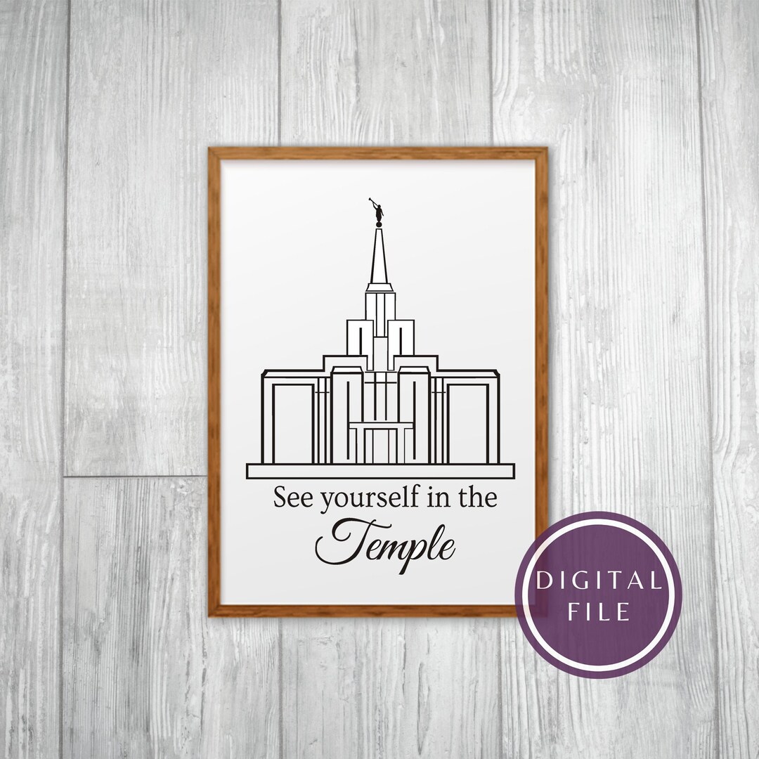 LDS Small Temple Graphic / See Yourself in the Temple / Temple Svg ...
