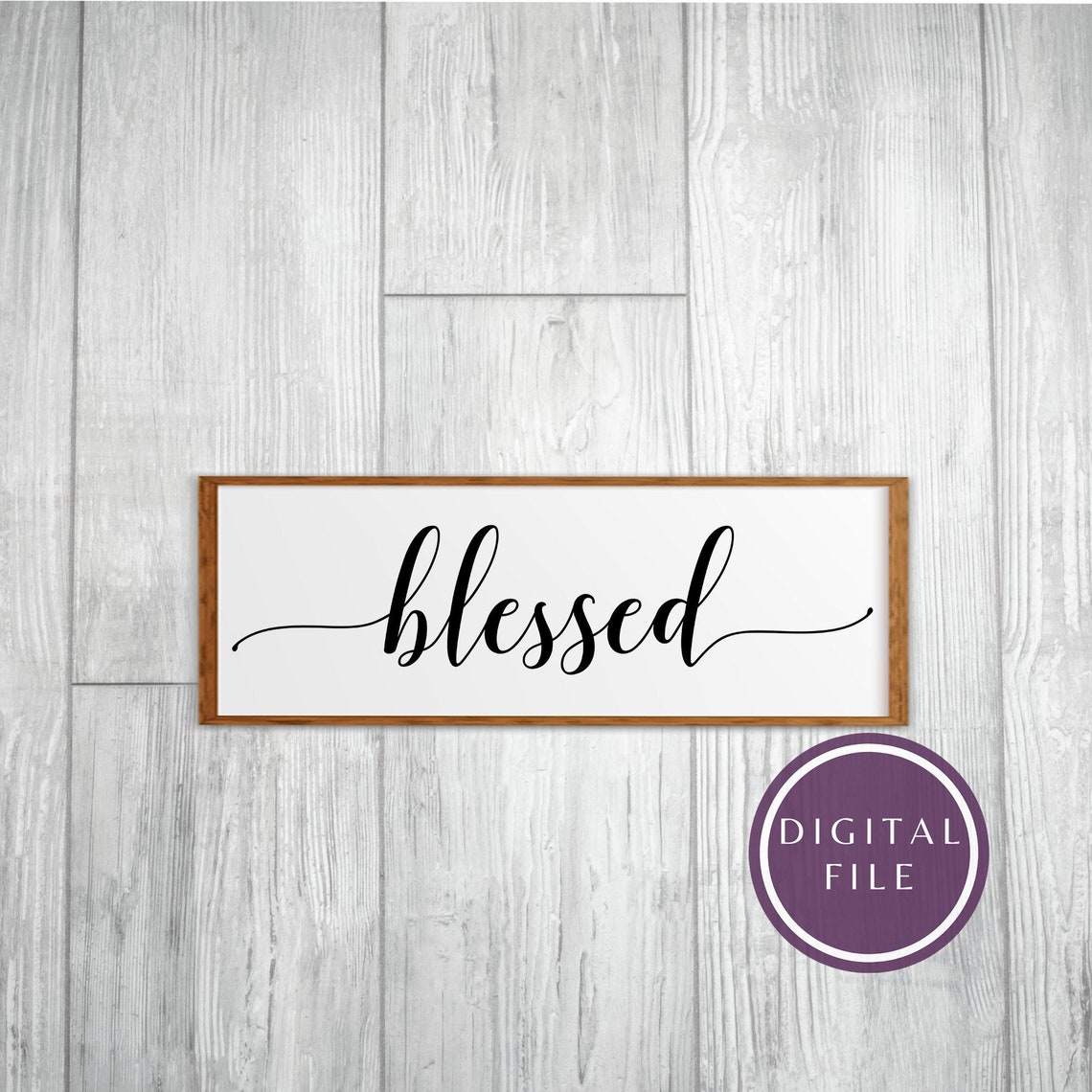 BLESSED svg blessed printable printable pdf blessed dxf | Etsy