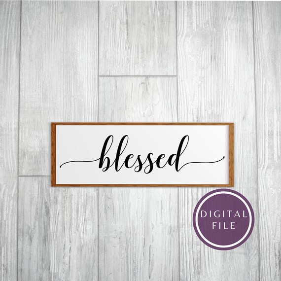 BLESSED svg blessed printable printable pdf blessed dxf | Etsy