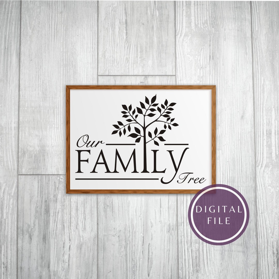 SVG Our Family Tree / Family Tree Svg / Cricut Tree / Tree Eps / Family ...