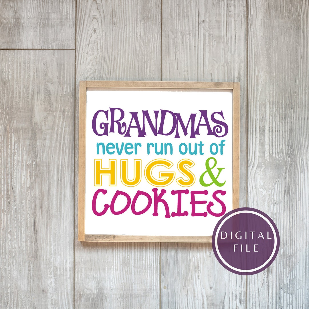 SVG / Grandma's Cookies / SVG Cookie Jar Design / Grandmas Cookie Jar ...